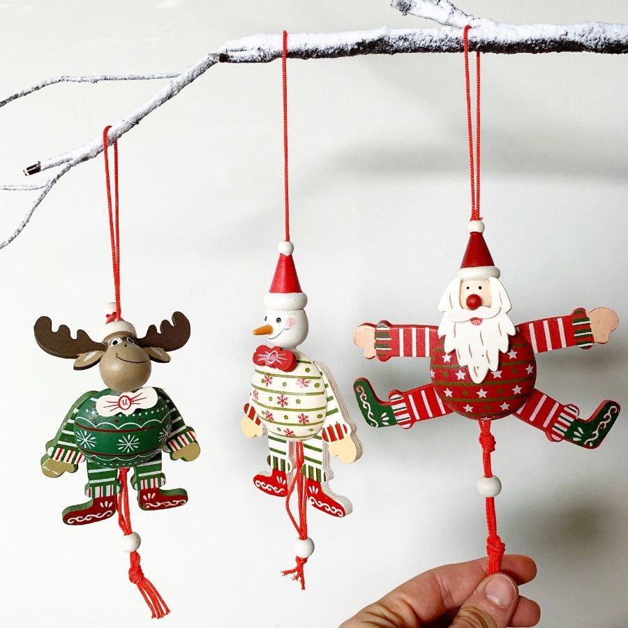 XX840 / Jumping Jack Santa Deer and Snowman 3 Assort, 18cm | 14003 ...