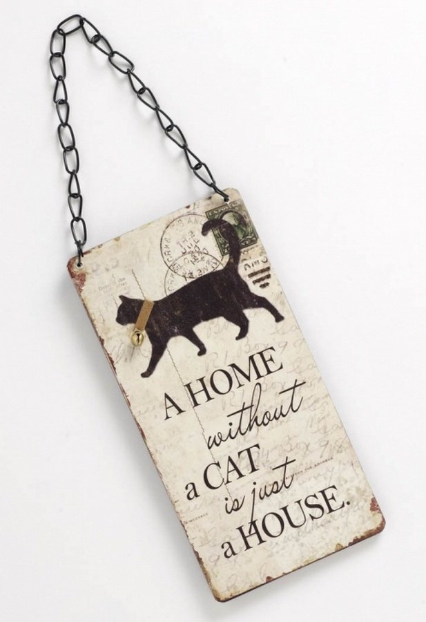 SGM259A / Wooden Cat Sign | 14998 | Signs & Plaques / Animals ...