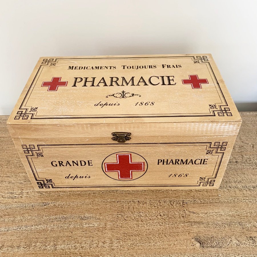 HLD045 / Wooden Pharmaceutical Box | 16523 | Interior Decor / Storage ...
