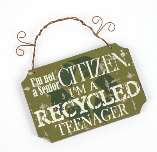 XBA041 / Hanging Sign Im Not A Senior Citizen | 17522 | | Rosefields