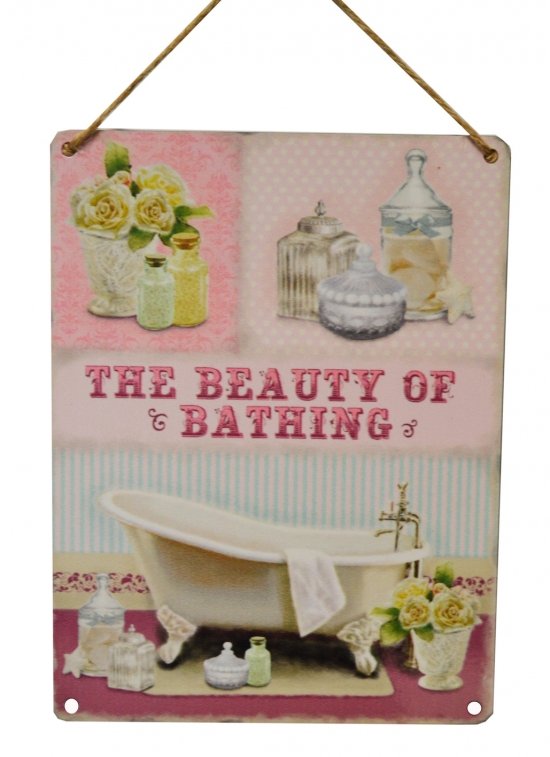 Beauty of Bathing Vintage Metal Sign | 19231 | | Rosefields