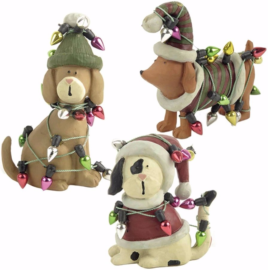 Christmas Dog Figures | | Christmas Decorations / Decorative ...