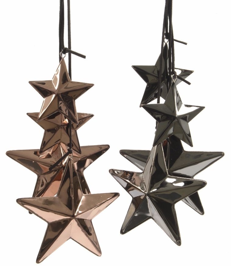 Hanging Metal Star With Tassel 2 Mix 35cm | 22998 | Christmas / Hanging ...