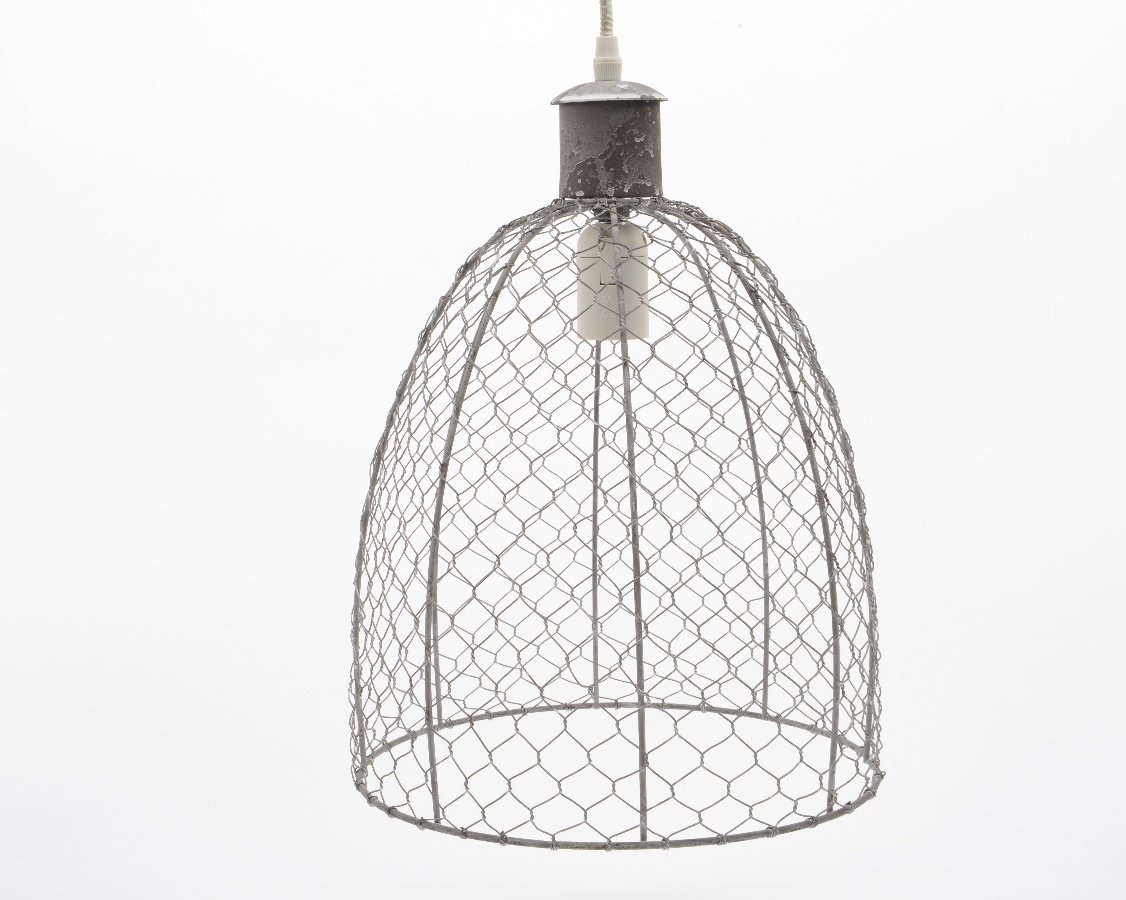 Iron Pendant Light Chicken Wire 39.5cm | 23535 | Interior Decor ...