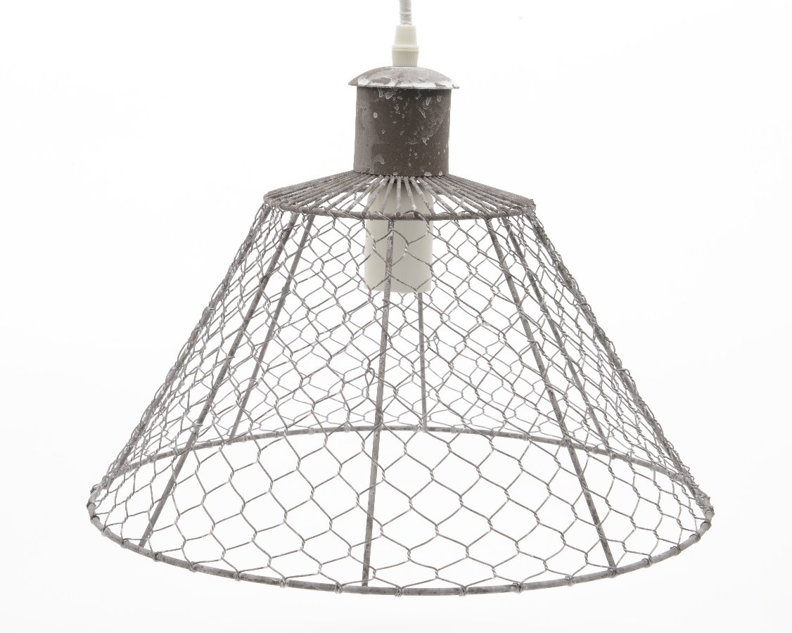 Iron Pendant Light Chicken Wire 35.5cm | 23536 | Interior Decor ...
