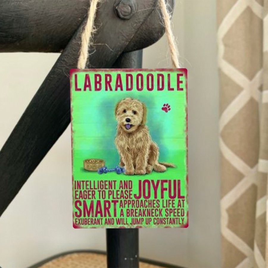 Labradoodle Mini Metal Sign | 24269 | Signs & Plaques / Animals, Dogs ...