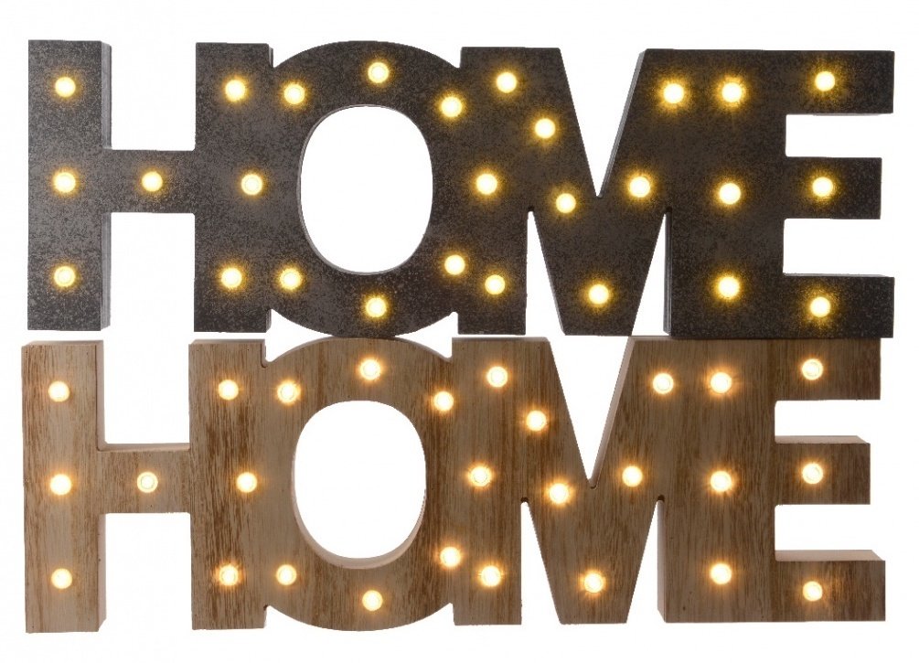 HOME LED Sign, 2 Assorted | 27880 | Interior Decor / Lighting | Rosefields