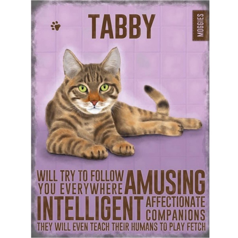Metal Tabby Cat Sign | 30070 | Signs & Plaques / Animals & Wildlife ...
