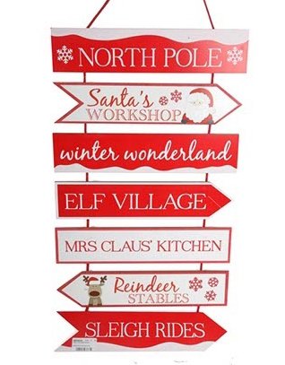 XMC0016 / Christmas Arrow Sign, Large | 30178 | Christmas / Kids and ...