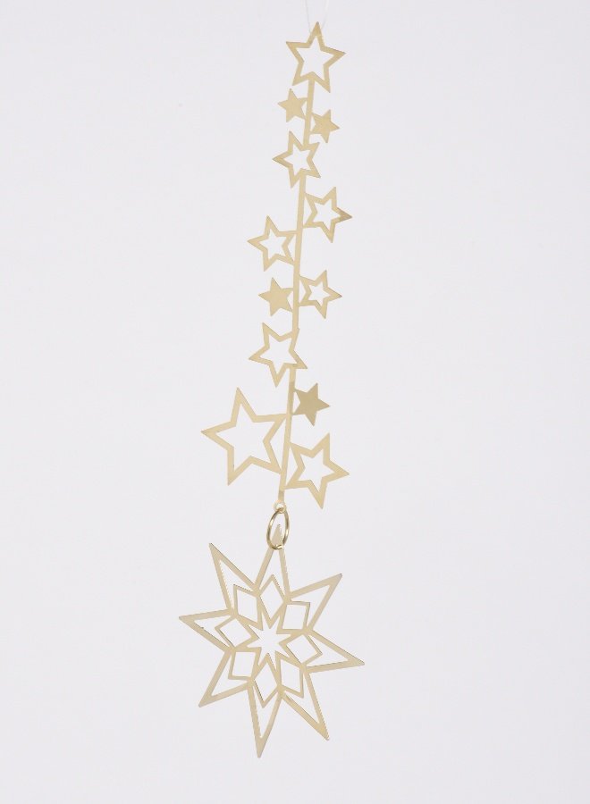 Gold Hanging Star Decoration | 30483 | Christmas / Hanging Decorations ...