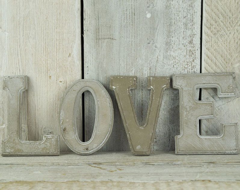 Concrete LOVE Letters | 30661 | Interior Decor / Decorations and ...