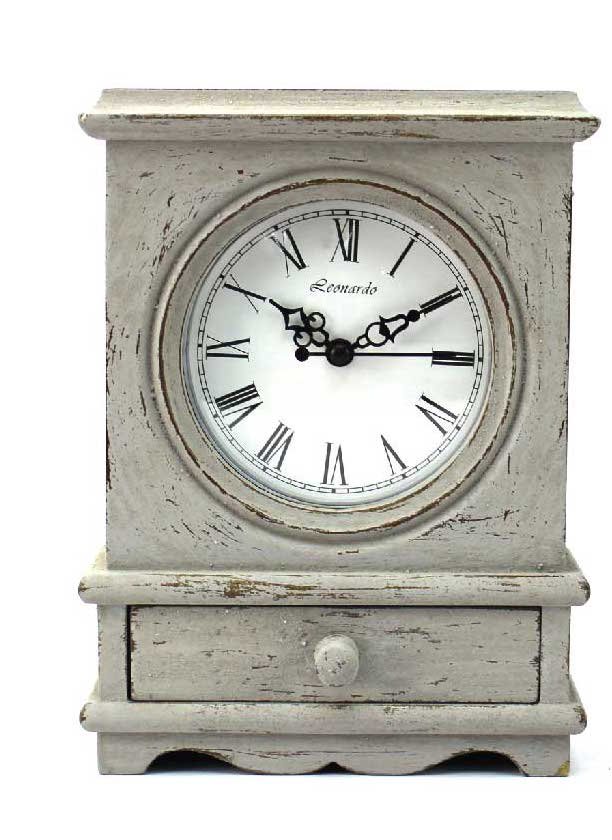 LP28611 / Vintage Effect Grey Clock 21.5cm | 30738 | Interior Decor ...