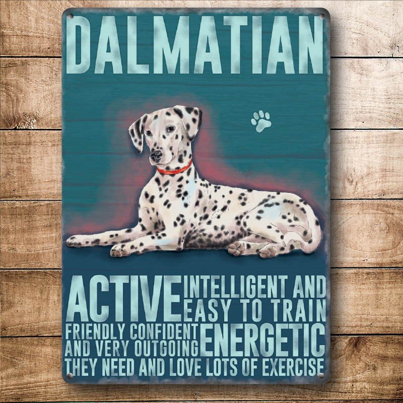 Mini Metal Sign - Dalmatian | 32610 | Signs & Plaques / Animals ...