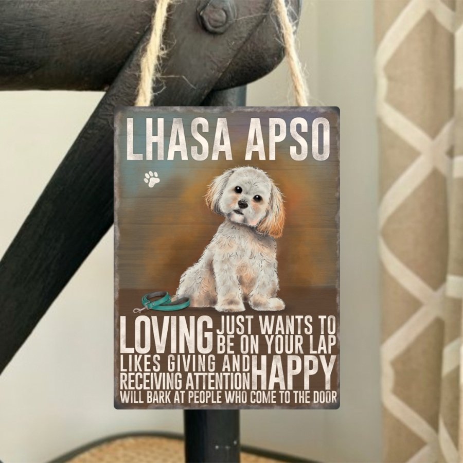 Mini Metal Sign - Lhasa Apso | 32942 | Signs & Plaques / Animals ...