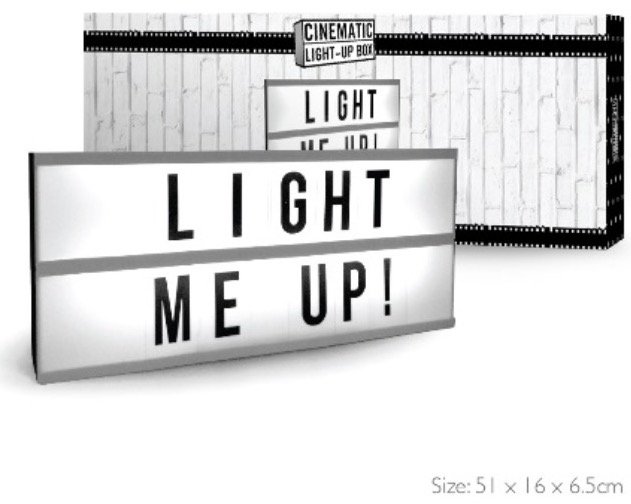 LP40860 / Cinematic LED Light Box, Long | 33781 | Christmas / Display ...