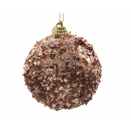 Hanging Copper Foil Bauble | 33798 | Christmas / Baubles | Rosefields