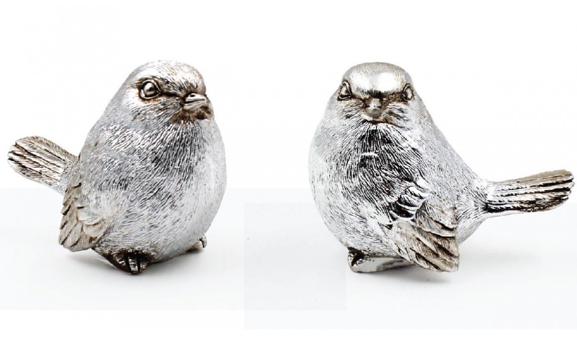 LP40645 / Vintage Silver Bird, Set 2 | 34092 | Christmas / Ornaments ...