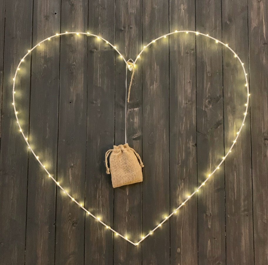 LED Light Up Hanging Heart XL 74cm | 34504 | Christmas / Wreaths and ...