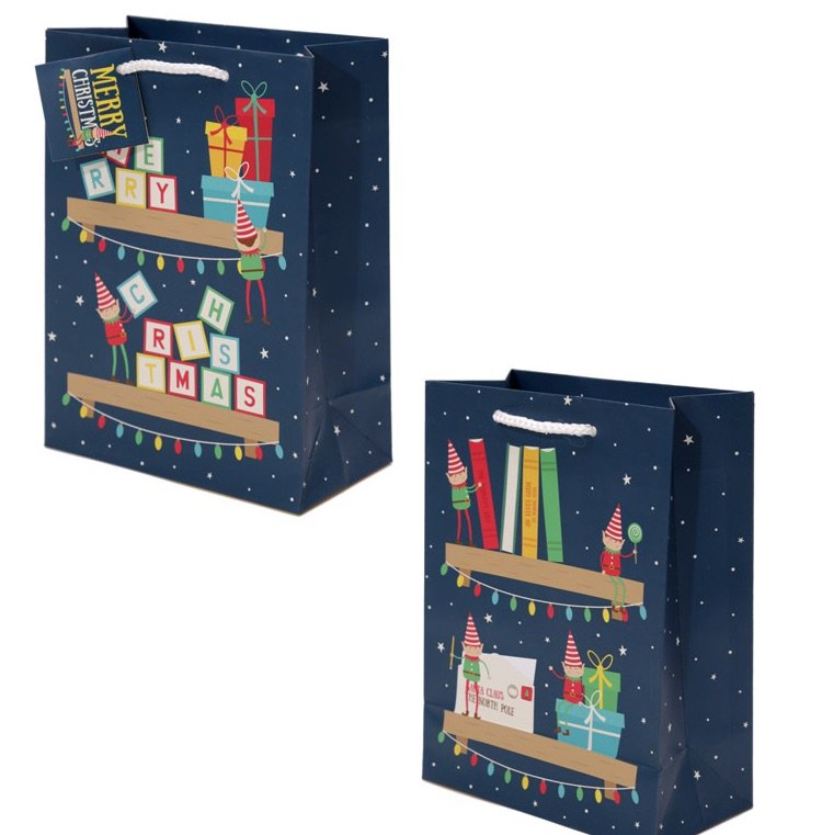 Christmas Elf Gift Bag 17cm | 35115 | Christmas / Gift Bags, Wrap ...