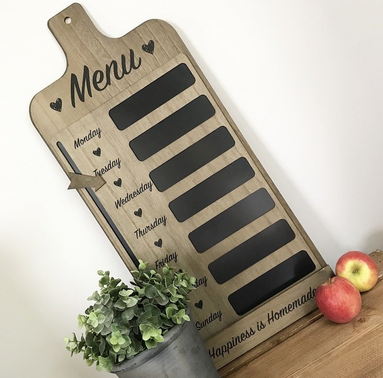 KG0141 / Rustic Weekly Menu Board | 35159 | Interior Decor / Memo ...