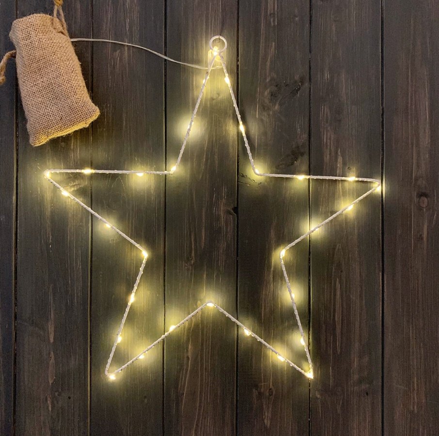 Wire LED Star 41cm | 35937 | Christmas / Light Up & LED Lights ...