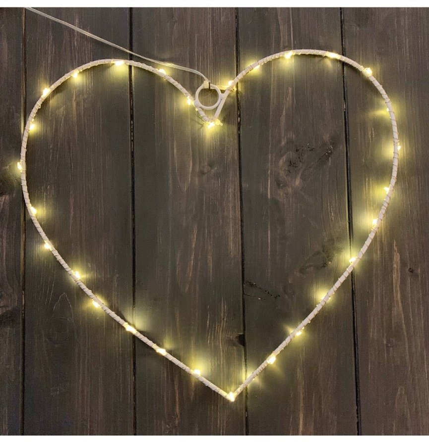 LED Heart 40cm | 35938 | Christmas / Display and Light Up | Rosefields