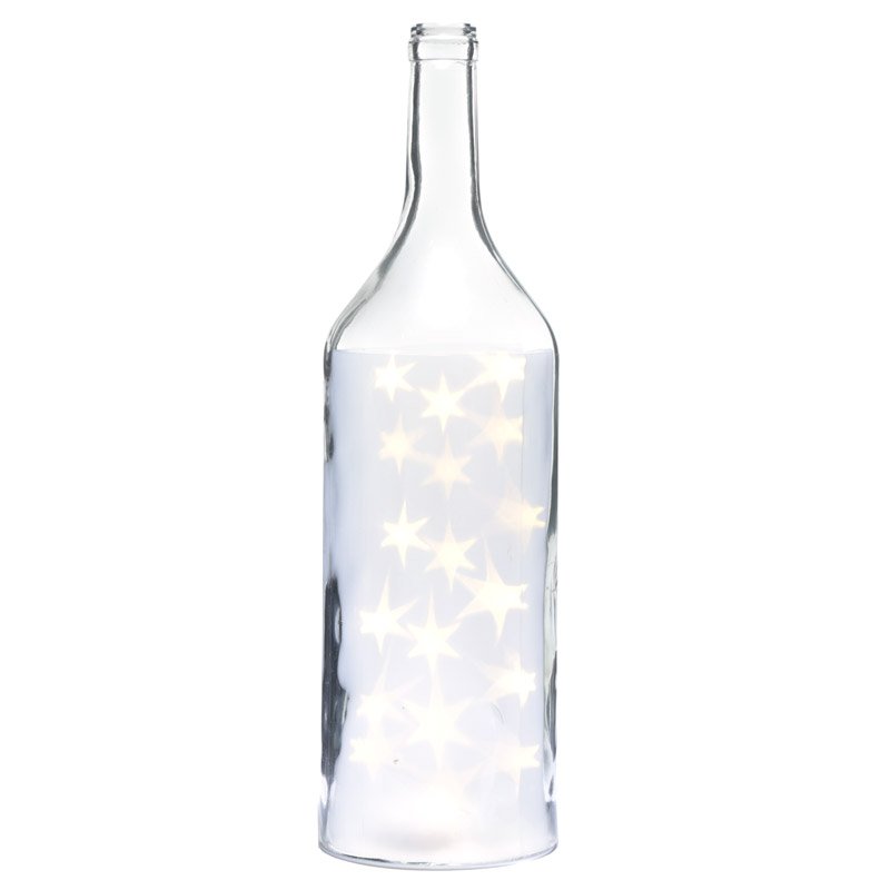 Extra Large Light Up LED Glass Bottle | 36252 | Interior Decor ...