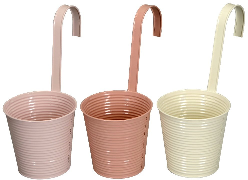Colourful Pastel Hanging Buckets Assorted | 36641 | Outdoor Living ...