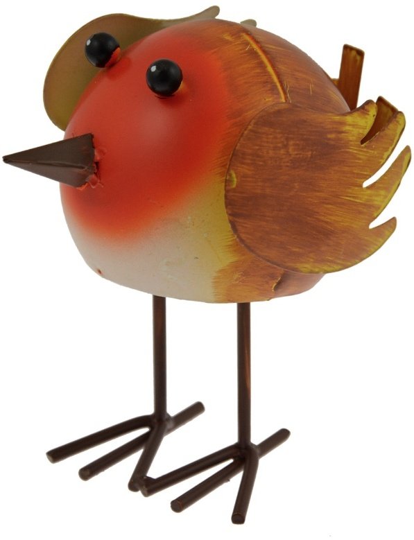 Wobbly Metal Robin Decorative Bird | 37230 | Outdoor Living ...