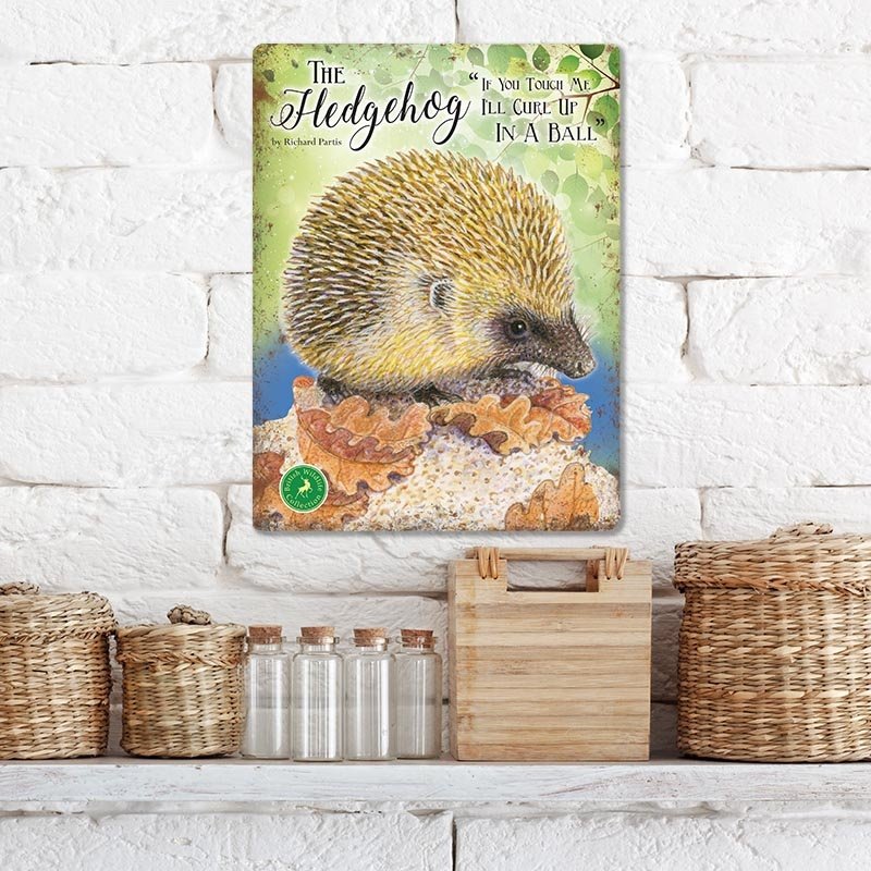 Hedgehog Metal Sign | 37420 | Outdoor Living / Signs | Gainsborough ...