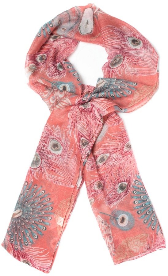 Peacock Print Scarf, 3 Assorted | 37547 | Fashion Accessories / Scarves ...