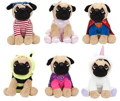 441570 / Dressed Soft Toy Pugs Mix | 38583 | Children & Baby / Soft ...