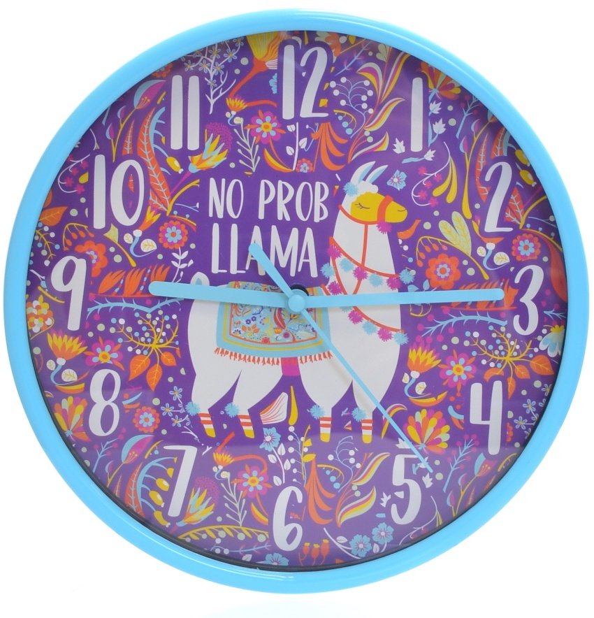 LL0024 / Colourful Llama Wall Clocks, 2 Assorted | 38777 | Homeware ...