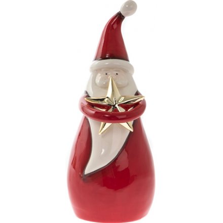 LP68197 / Large Ceramic Santa Ornament | 38995 | Christmas / Standing ...
