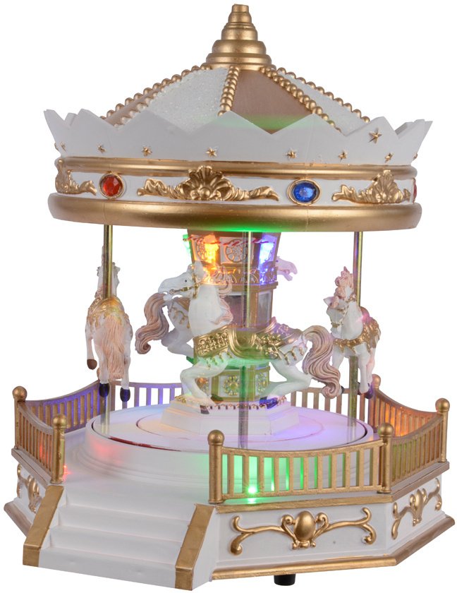 Light Up LED Christmas Carousel 24cm | 39217 | Christmas / Display and ...