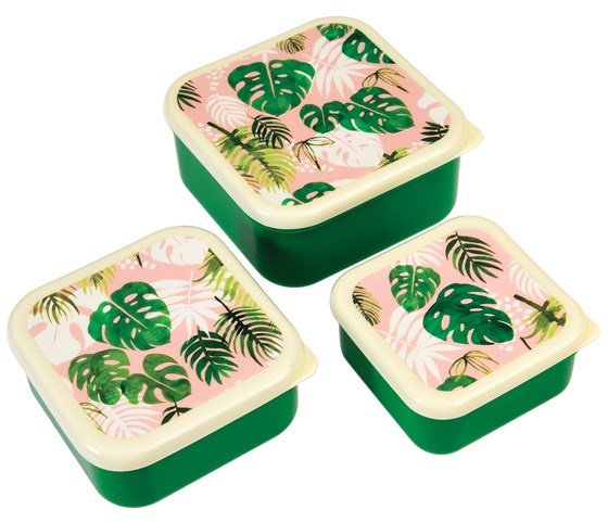28001 / Tropical Palm Lunch Boxes Set of 3 | 39503 | Kids / Kitchen ...