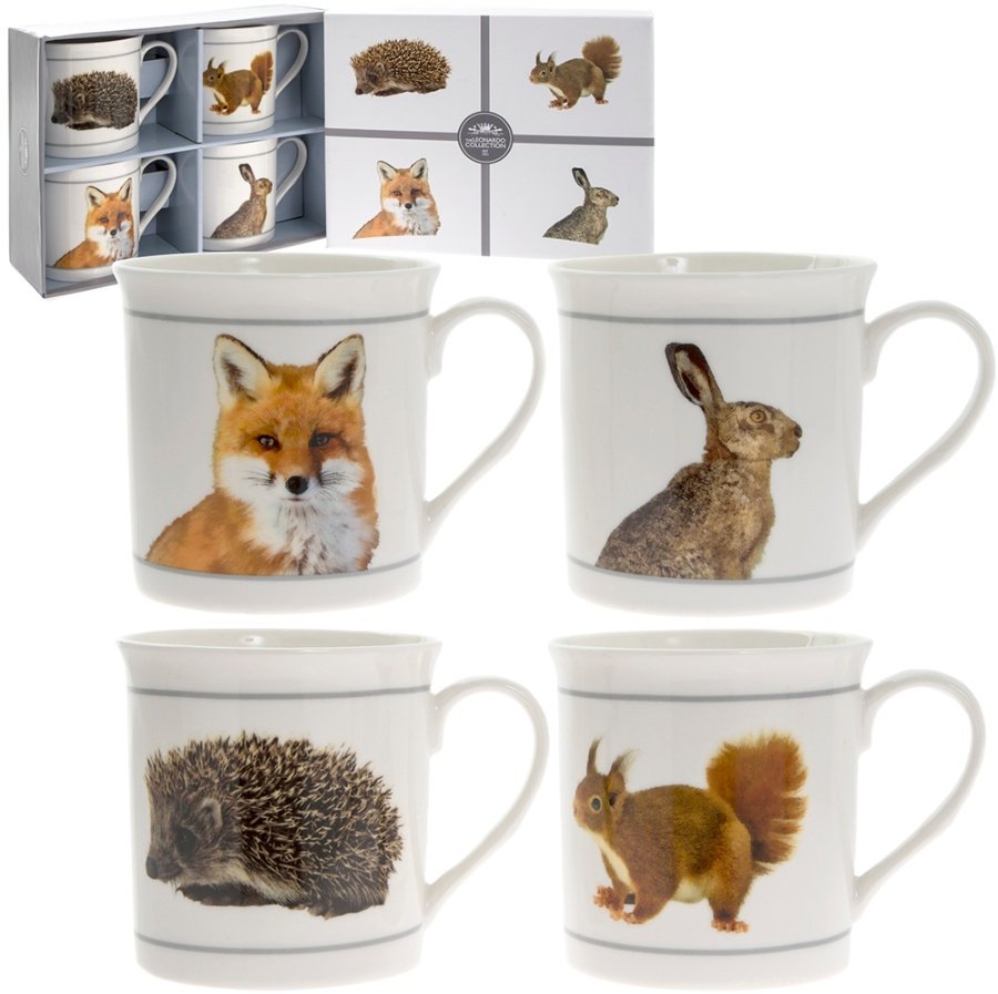 LP93285 / Wildlife Mugs, Set Of 4 | 39560 | Interior Decor / Kitchen ...