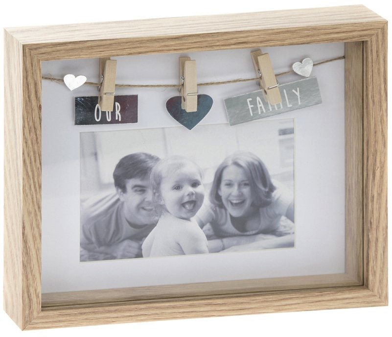 LP42291 / Our Family Box Peg Frame | 39564 | Photo Frames & Holders ...