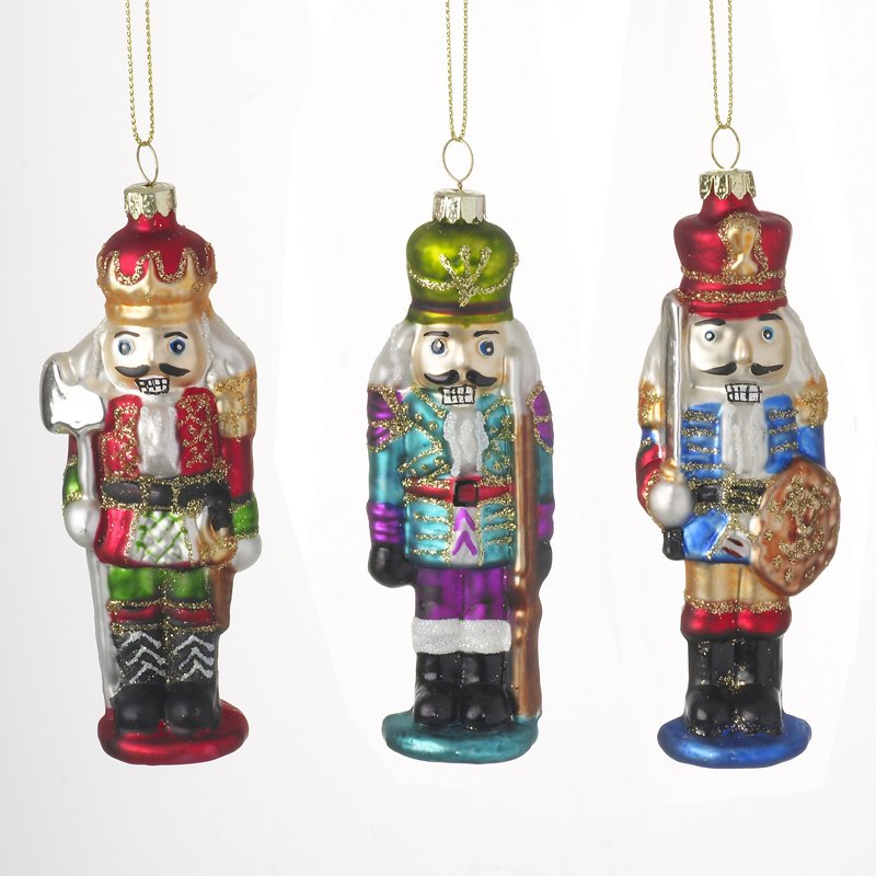 DDG142 / Colourful Hanging Glass Nutcrackers Set 11.5cm | 39849 ...