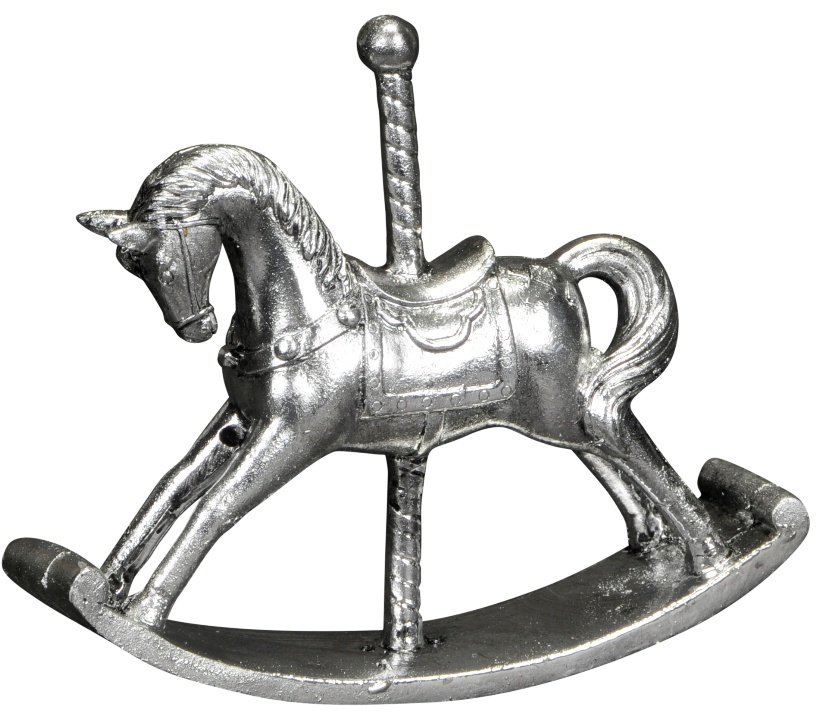 Silver Rocking Horse Ornament | 40072 | Christmas / Ornaments | Rosefields