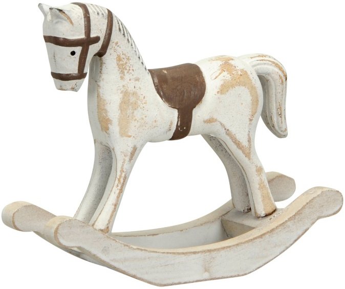 Small Wooden Rocking Horse | 40120 | Christmas / Standing Decorations ...