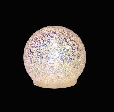 Light Up Glitter Ball, 10cm | 40331 | Christmas / Display and Light Up ...