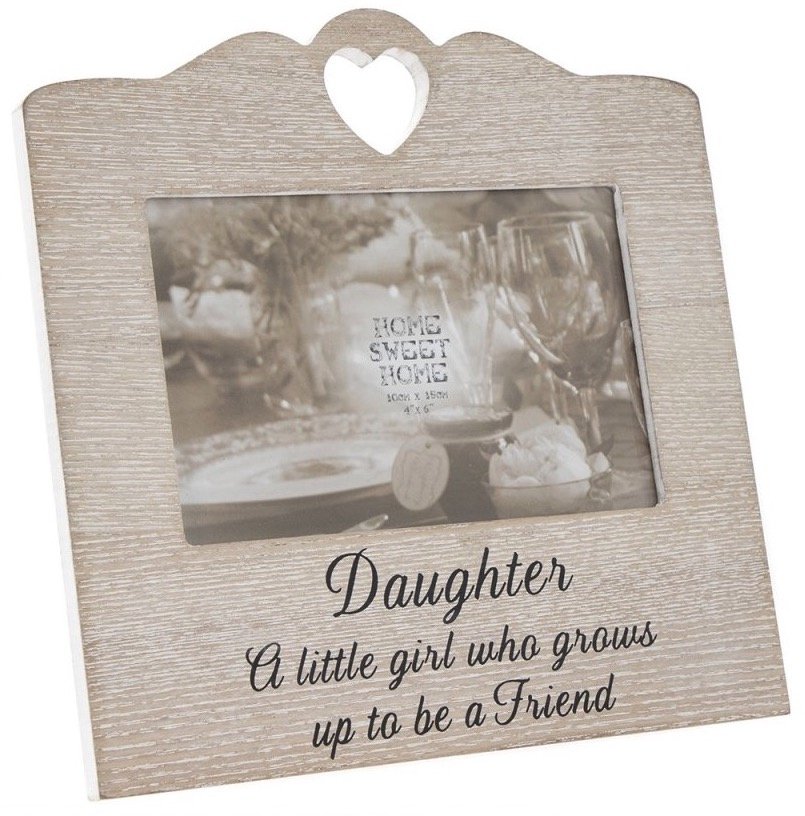 LP42418 / Rustic Wooden Sentiments Frame - Daughter | 40577 | Interior ...