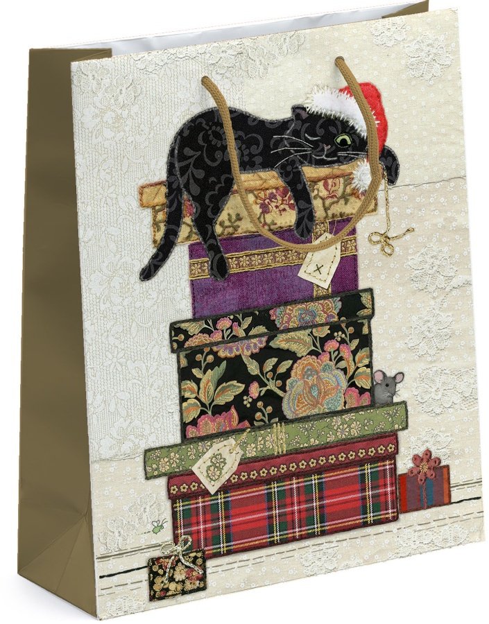 Large Festive Cat Gift Bag | 40840 | Christmas / Gift Bags, Wrap ...