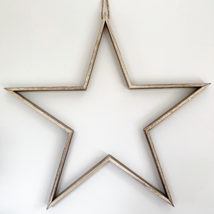 Large Wooden Star | | Christmas Decorations / Hanging Decorations ...
