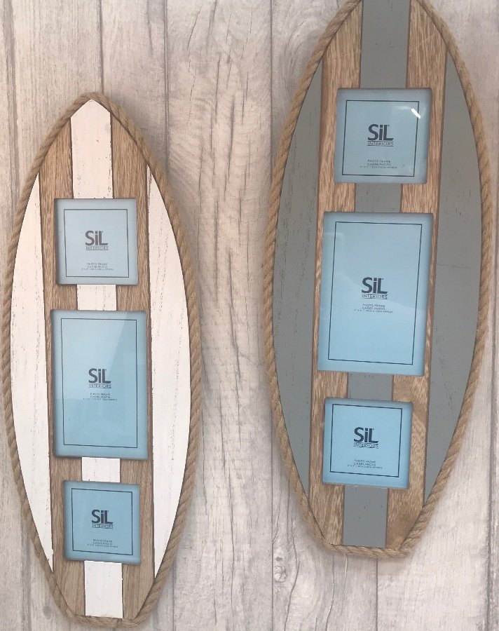 SS0801 / Large Wooden Surf Board Picture Frames | 41132 | Homeware ...