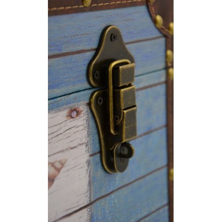 Coastal Charm Set of Storage Trunks | 41179 | Interior Decor / Storage ...