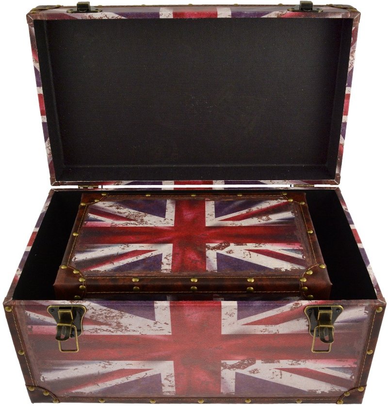 Set of 2 Union Jack Storage Trunks | 41319 | Homeware / Storage ...