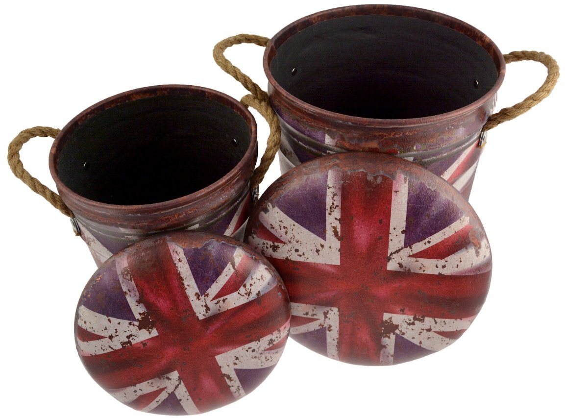 Union Jack Set of Storage Stools | 41322 | Interior Decor / Textiles ...