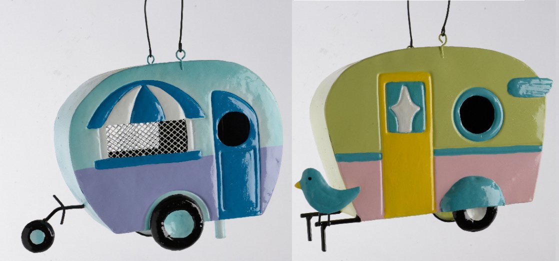 Caravan Bird Houses, 2ass | 41695 | Outdoor Living / Decorative ...